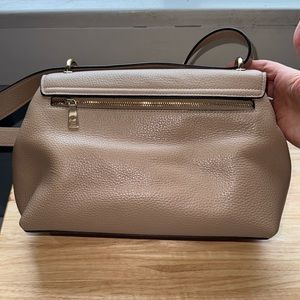Coach | Bags | Coach Remi Whipstitch Beige Taupe Shoulder Bag With ...